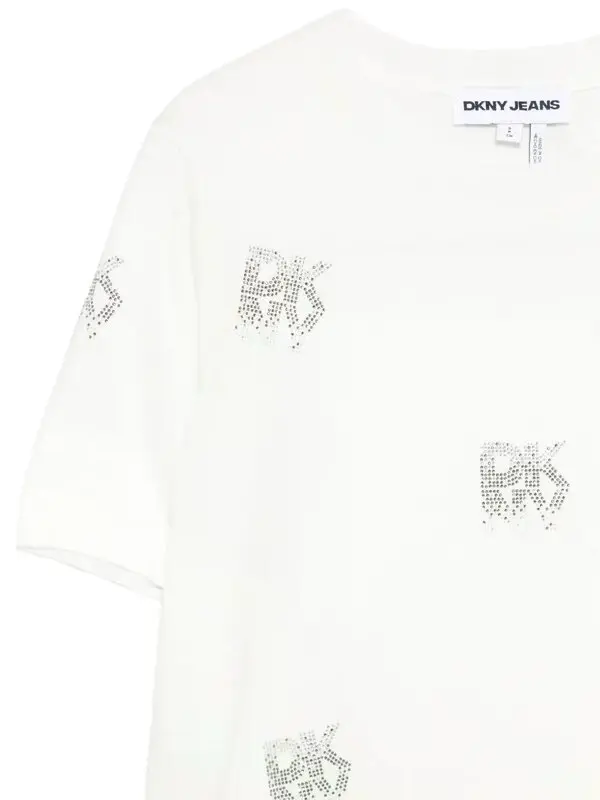 Dkny Crystal-embellished Raglan Sleeve Top