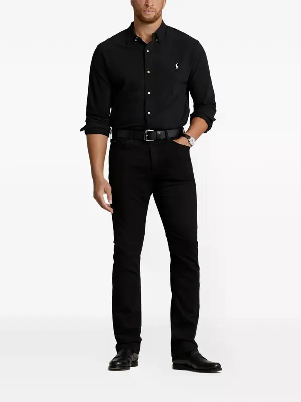 Polo Ralph Lauren Embroidered-logo Shirt - Black