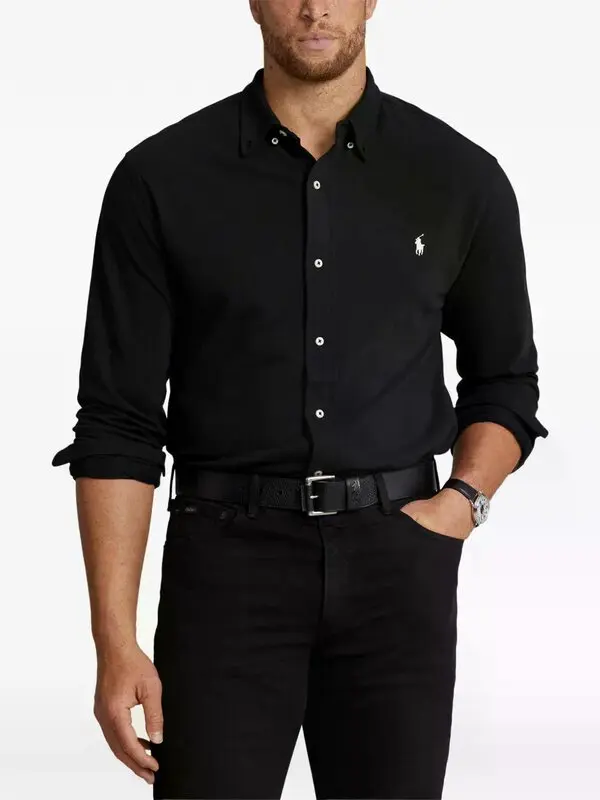 Polo Ralph Lauren Embroidered-logo Shirt - Black
