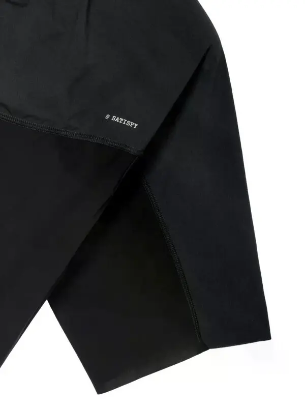 Satisfy Panelled Zip-neck T-shirt