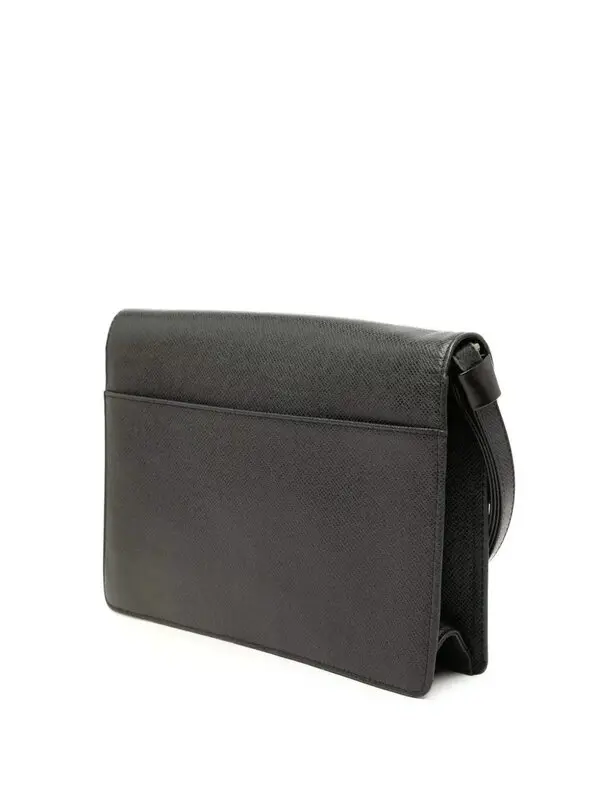 LOUIS VUITTON Taiga Selenga Clutch Bag - Black