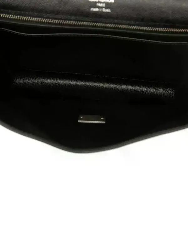LOUIS VUITTON Taiga Selenga Clutch Bag - Black