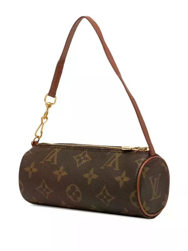 LOUIS VUITTON Monogram Papillon Pochette Handbag - Brown