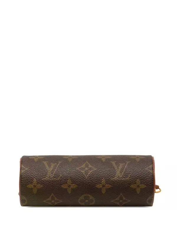 LOUIS VUITTON Monogram Papillon Pochette Handbag - Brown