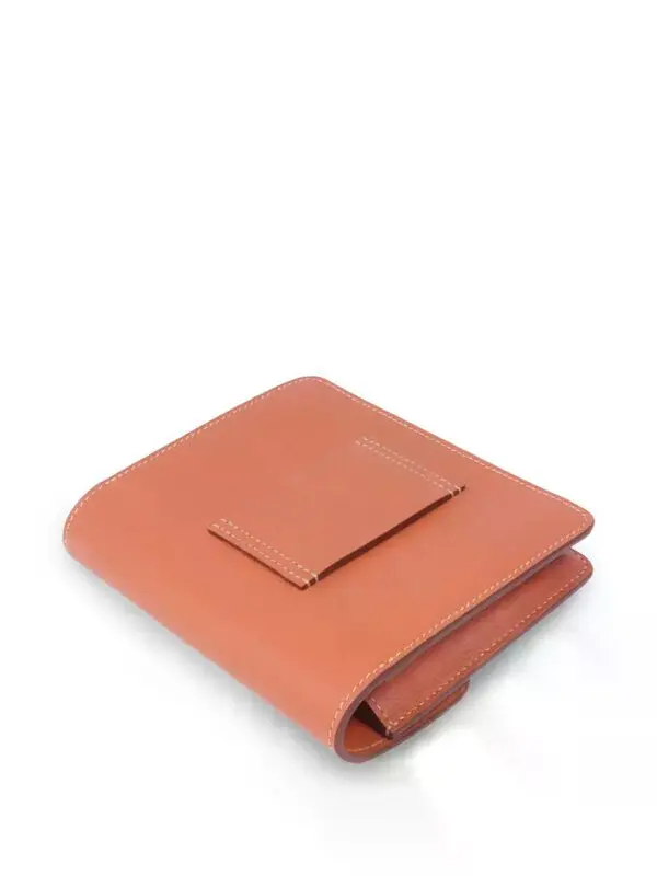 Hermès Slim Roulis Compact Wallet - Orange