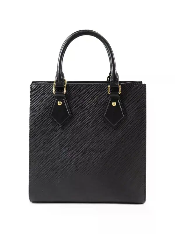 LOUIS VUITTON Bb Sac Plat Leather Tote Bag