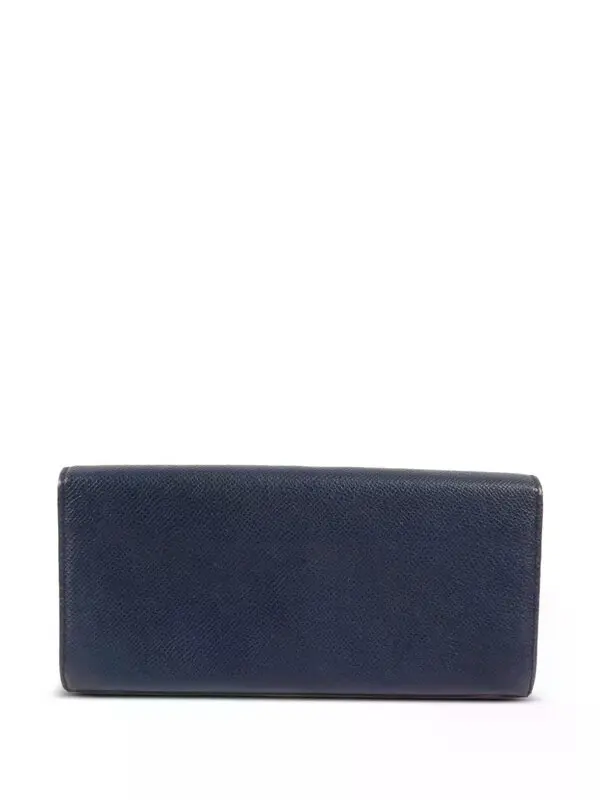 TOD'S Logo-plaque Leather Long Wallet - Blue
