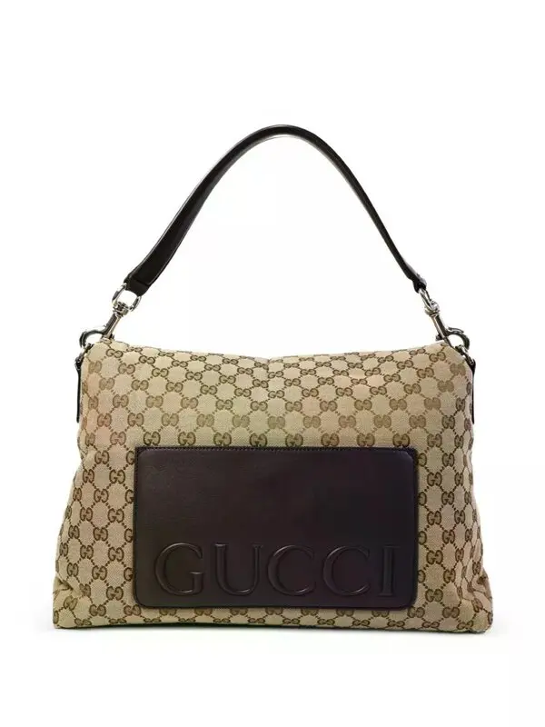 Gucci Gg Monogram Canvas Crossbody Bag