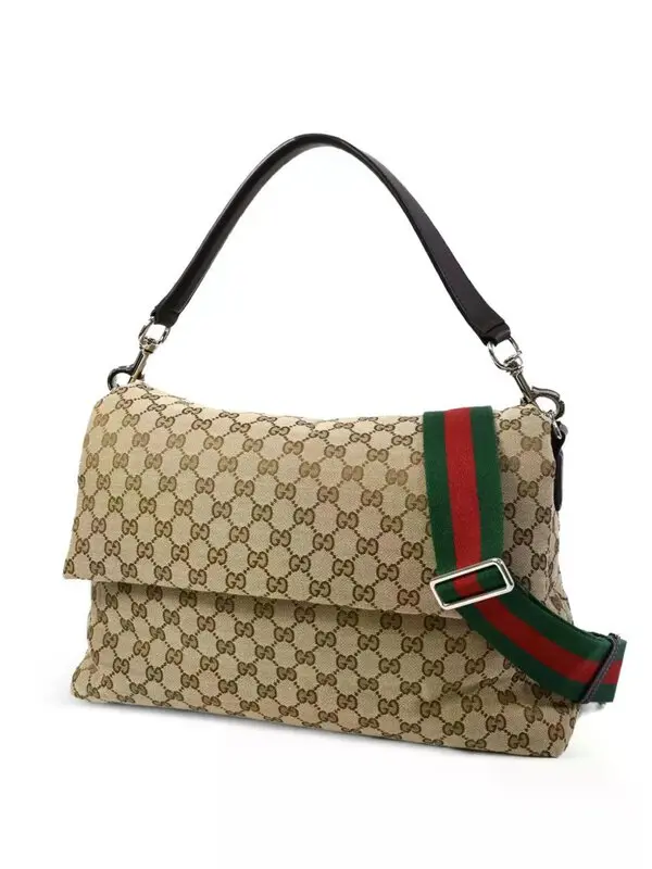 Gucci Gg Monogram Canvas Crossbody Bag