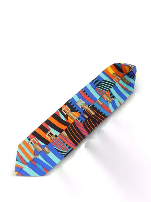 Hermès Twilly Buckle-print Scarf