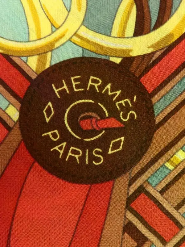 Hermès Equestrian-motif Scarf
