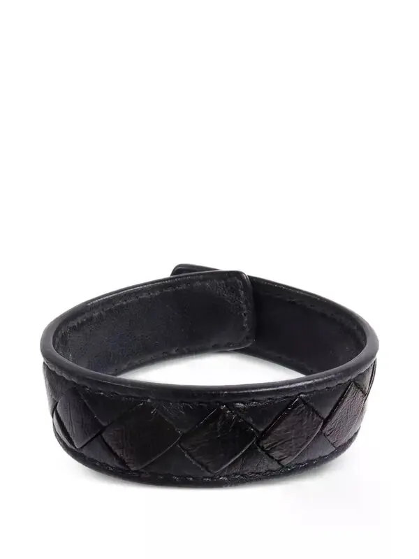 Bottega Veneta Intrecciato Leather Bracelet