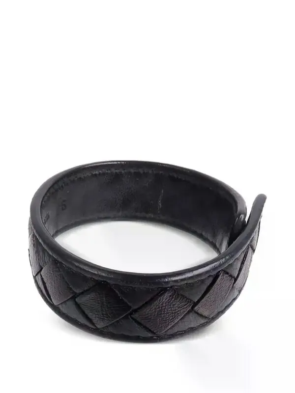 Bottega Veneta Intrecciato Leather Bracelet