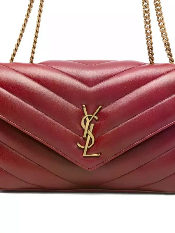 Saint Laurent Medium Loulou Shoulder Bag - Red
