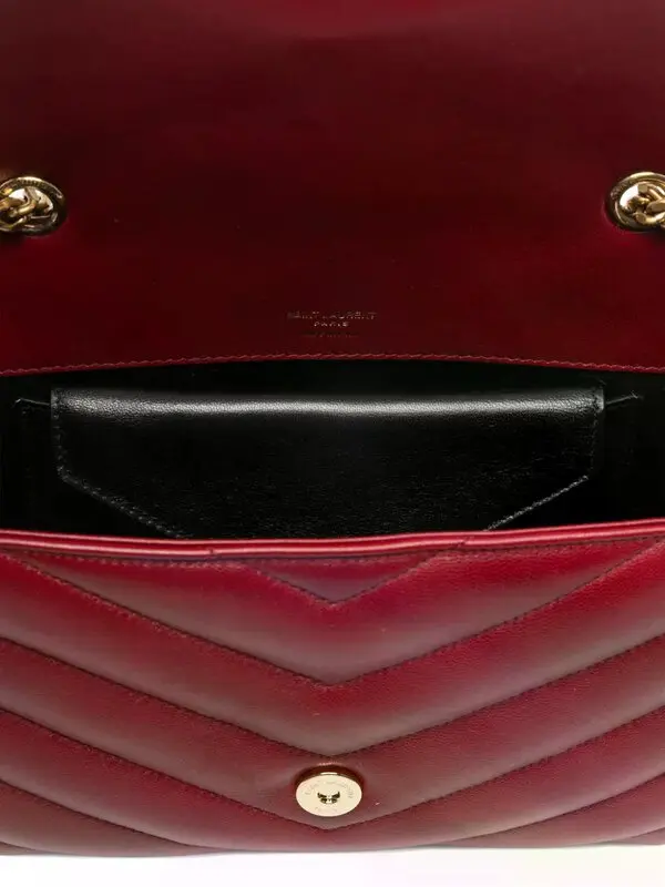 Saint Laurent Medium Loulou Shoulder Bag - Red