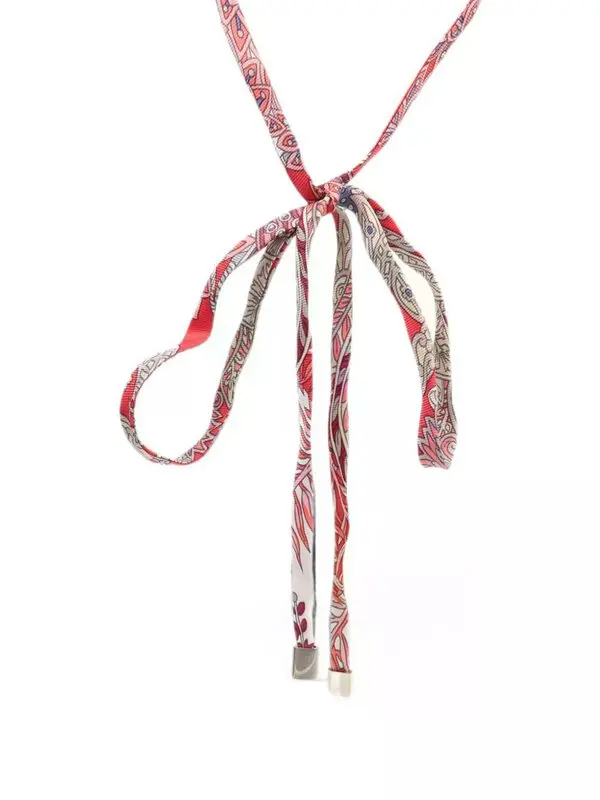 Hermès Silk Printed Pattern Necklace/bracelet