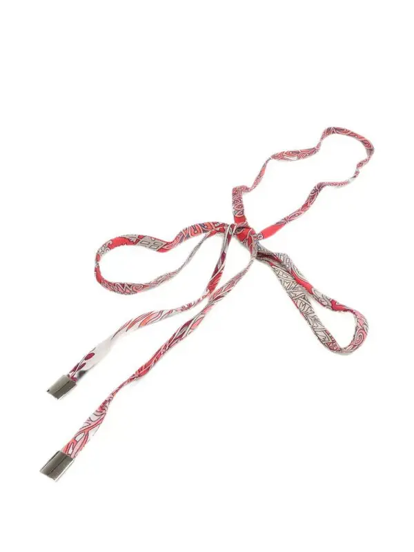 Hermès Silk Printed Pattern Necklace/bracelet