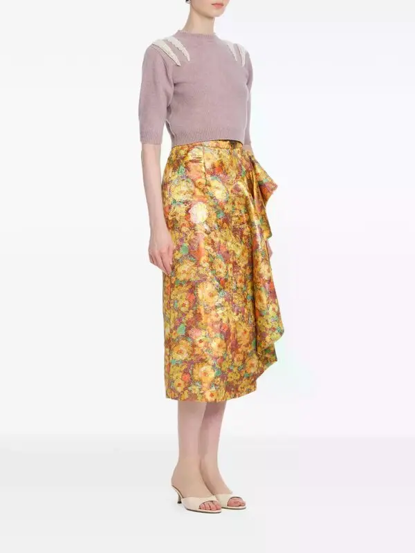 MARKARIAN Posy Pearl-patch Sweater