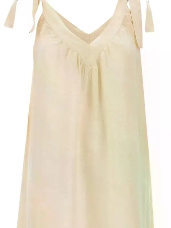 KAOS Tie-strap Linen Dress