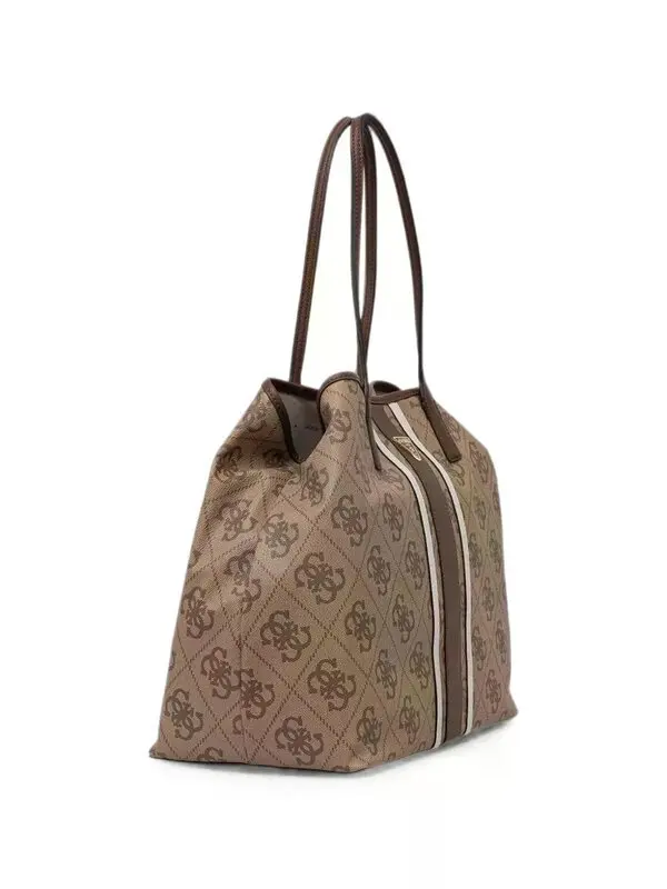 Guess Monogram-print Striped Tote Bag