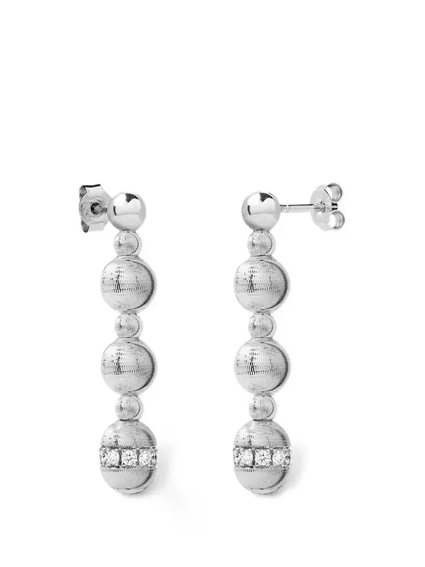 OFFICINA BERNARDI Empire S Diamond Earrings - Silver