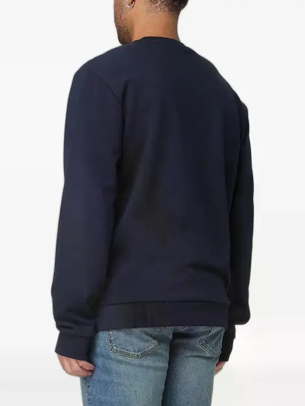 EA7 Logo Print Crew Neck Sweater