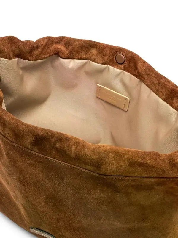 GIANNI CHIARINI Morgana Suede Shoulder Bag - Brown
