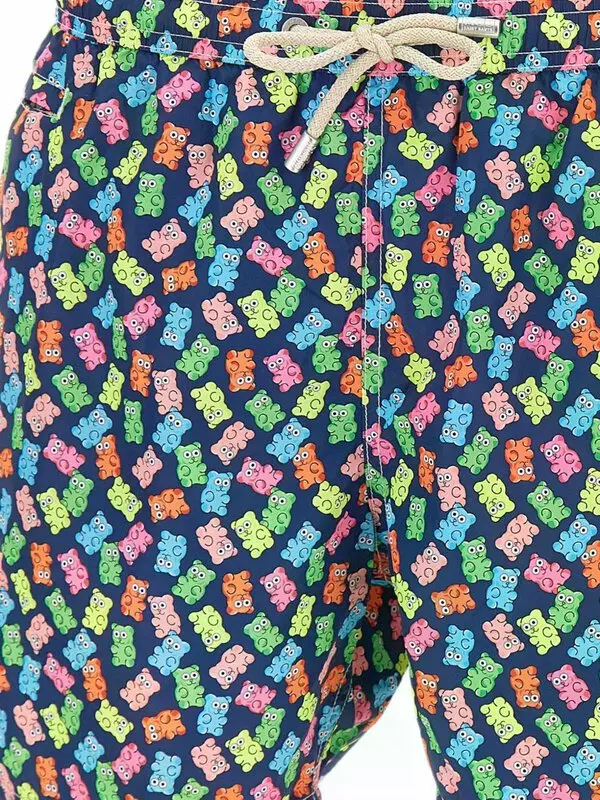 MC2 SAINT BARTH Gummy Bear Print Swim Shorts - Blue