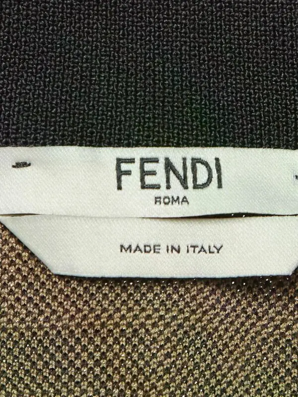 Fendi Ff Motif Belted Mini Dress
