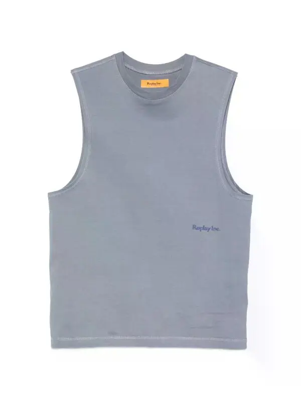 REPLAY Logo-print Sleeveless Top
