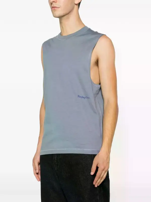 REPLAY Logo-print Sleeveless Top