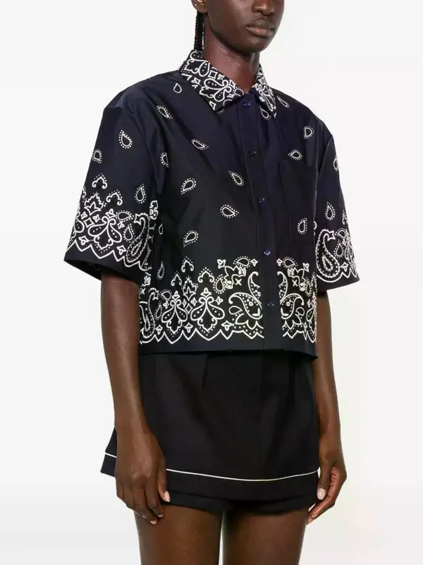Maje Short-sleeved Shirt - Blue
