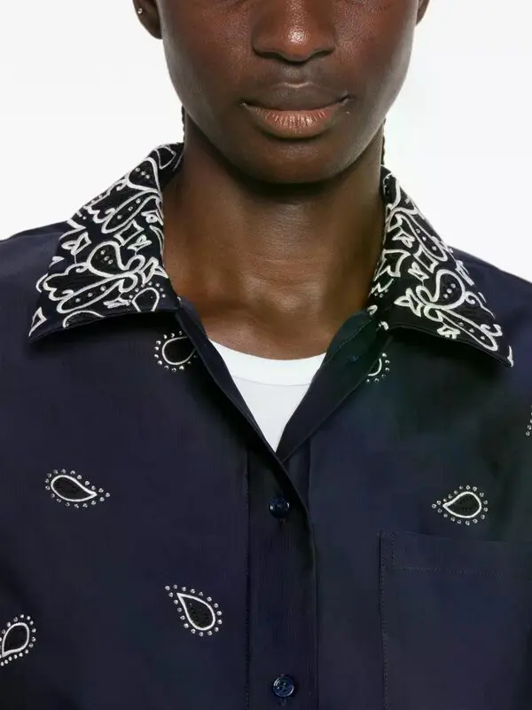 Maje Short-sleeved Shirt - Blue
