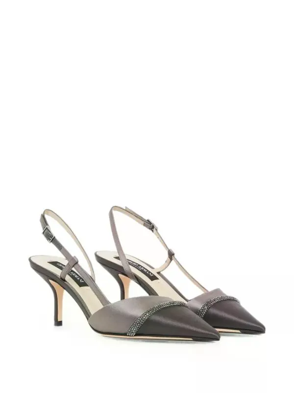Giorgio Armani Crystal-embellished Slingback Pumps