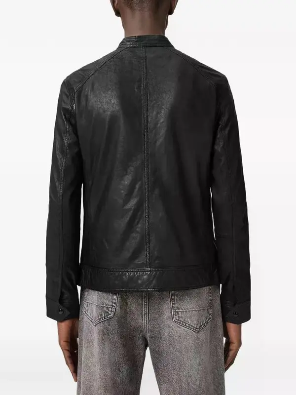 ALLSAINTS Slim Fit Leather Jacket