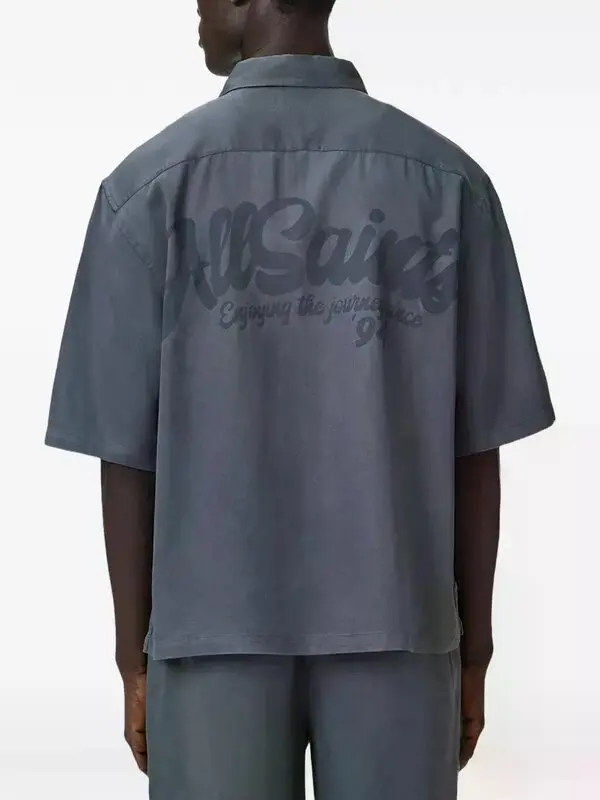 ALLSAINTS Logo-print Oversized Short-sleeve Shirt