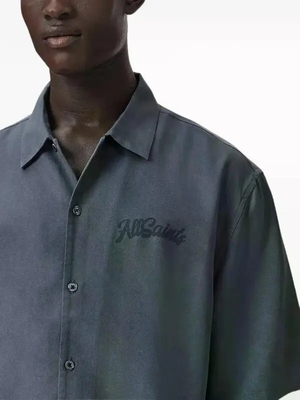 ALLSAINTS Logo-print Oversized Short-sleeve Shirt