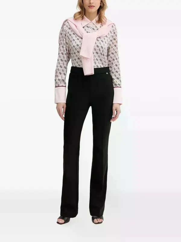 Guess Monogram Print Long Sleeve Shirt