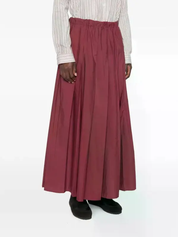 VICOLO Pleated Midi Skirt