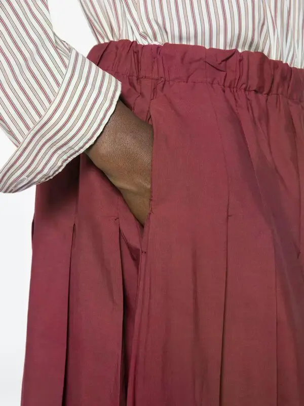 VICOLO Pleated Midi Skirt