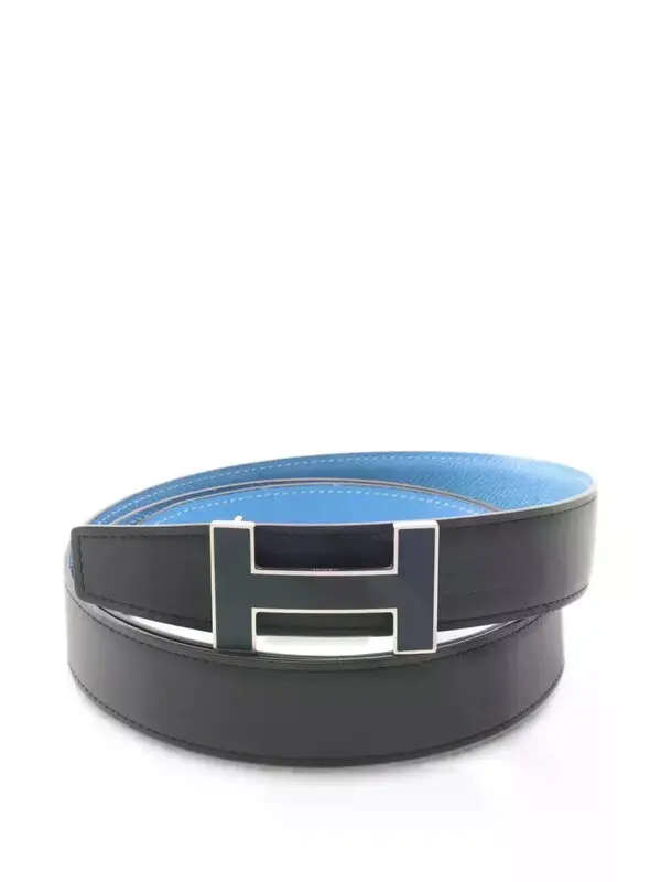 Hermès Constance H Reversible Belt - Blue