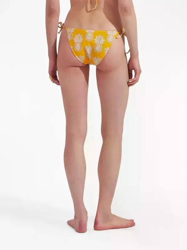 La DoubleJ Pineapple Print Bikini Bottoms