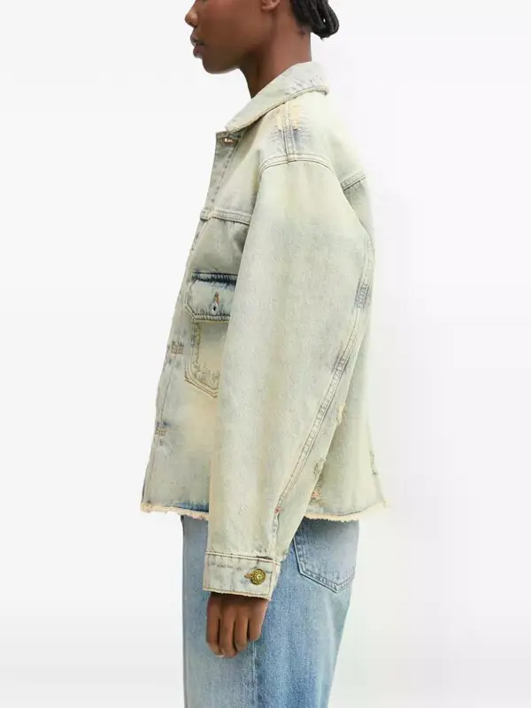 Kenzo Distressed Frayed Denim Jacket