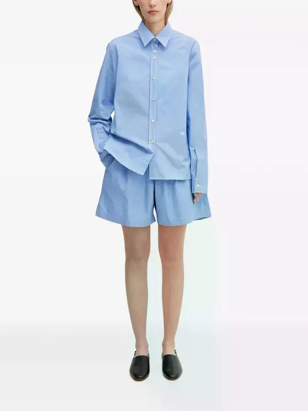 WALES BONNER Embroidered Logo Button-down Shirt
