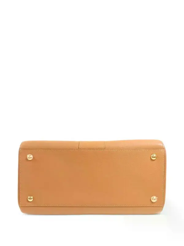 Delvaux Brillant Leather Tote Bag - Brown