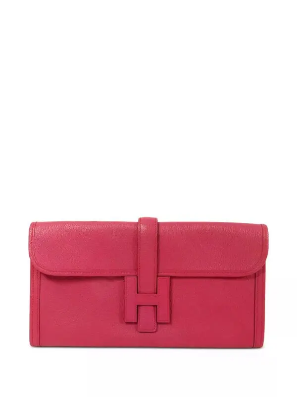 Hermès Jige Elan Clutch Bag - Pink