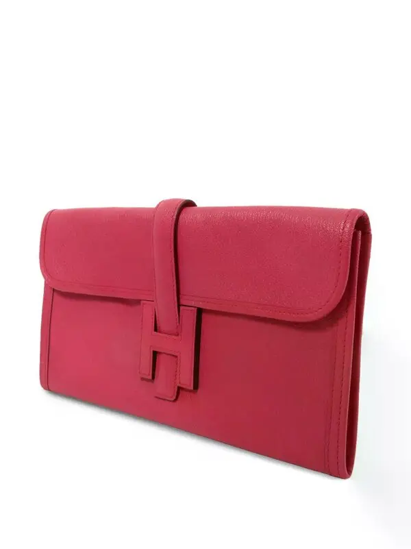 Hermès Jige Elan Clutch Bag - Pink