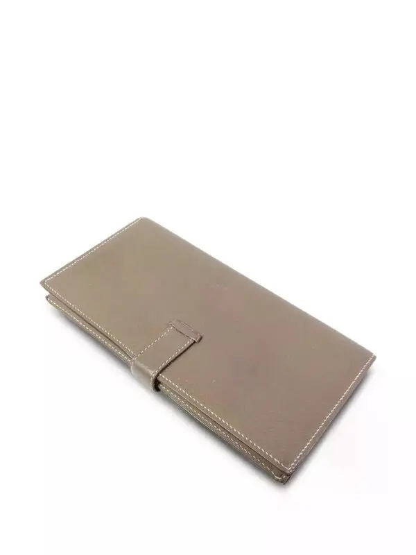 Hermès Bearn H-tab Wallet - Grey