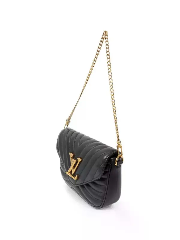 LOUIS VUITTON New Wave Calf Leather Mini Shoulder Bag - Black