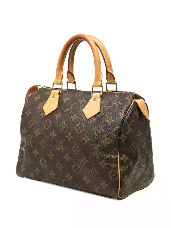 LOUIS VUITTON Monogram Speedy 25 Boston Bag - Brown